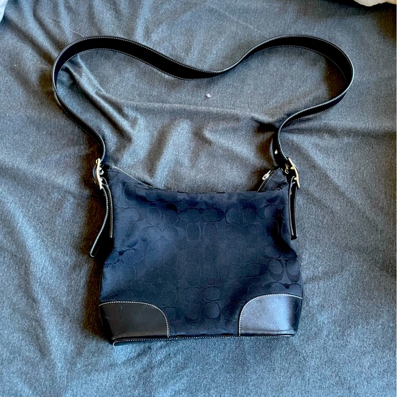 Coach | Bags | Coach Purse 6347 Black Satin Jacquard Signature Purse ...